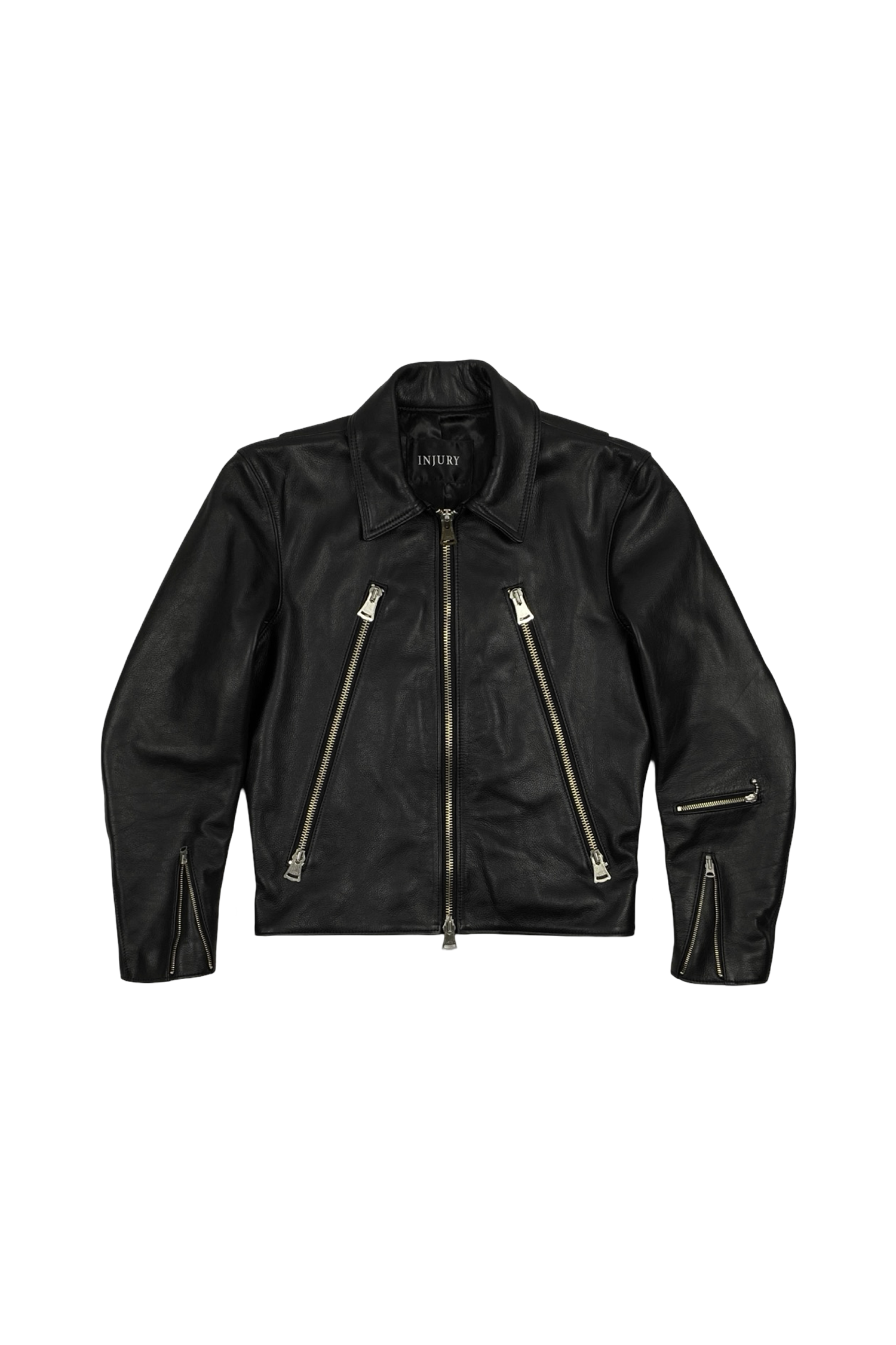 Tactile Retro Motorcycle Leather Jacket – INJURY